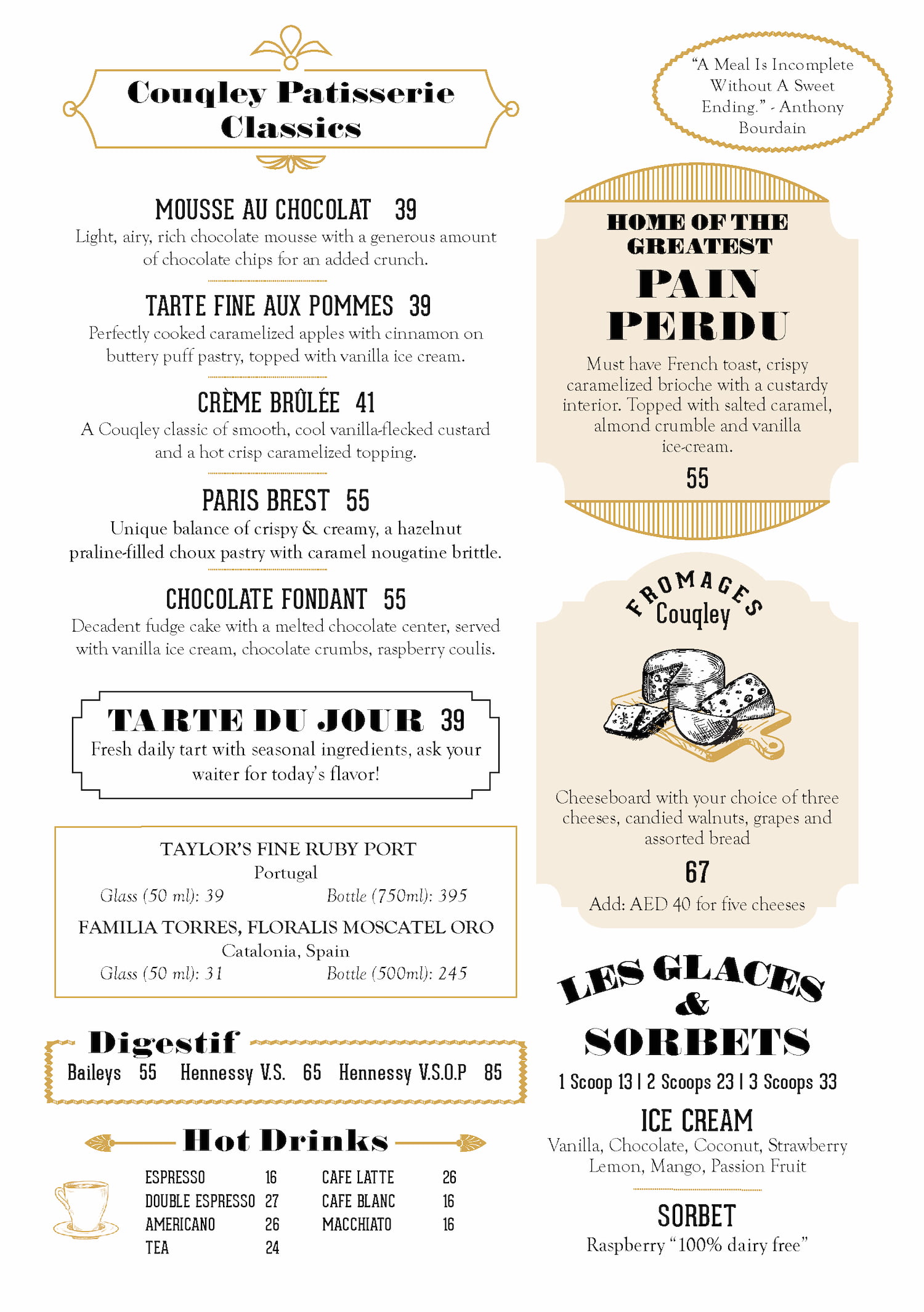 Couqley French Brasserie: French Dining in Downtown Dubai