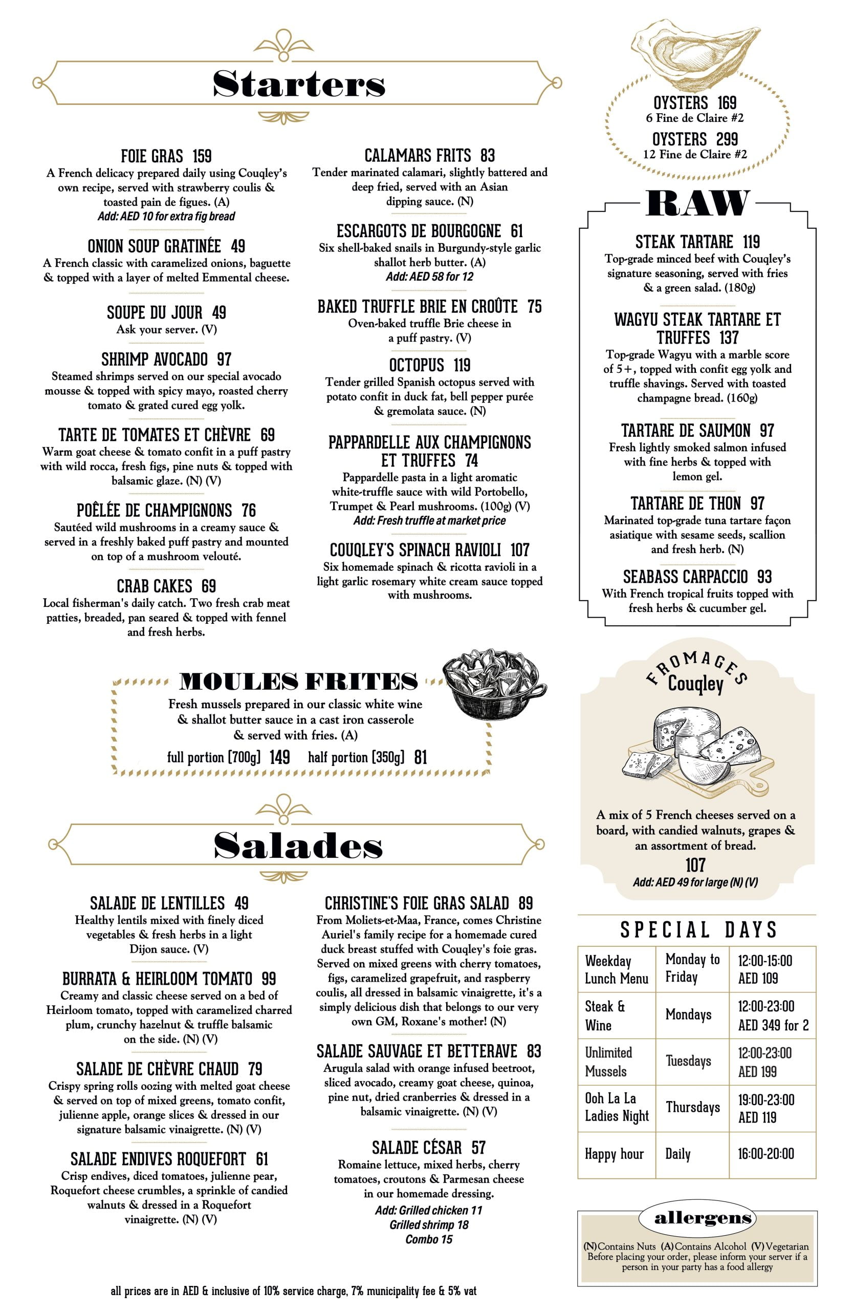 Couqley French Brasserie: French Dining in Downtown Dubai