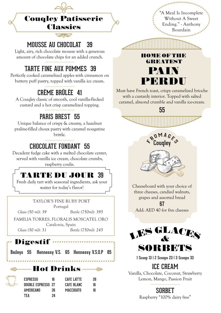 Couqley French Brasserie: French Dining in Downtown Dubai